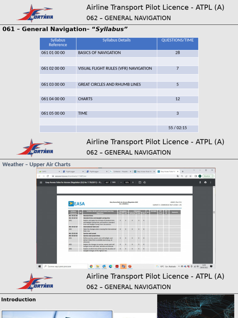 ATPL General Navigation Syllabus Guide | PDF | Airspeed | Latitude