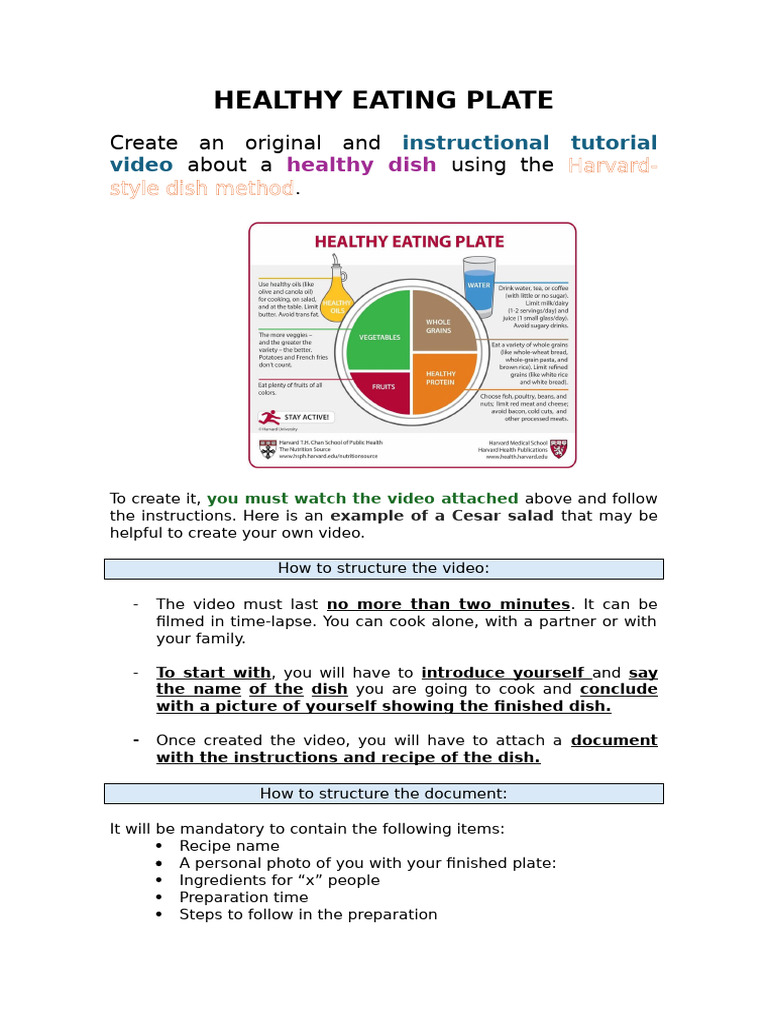 Healthy Eating Plate | PDF
