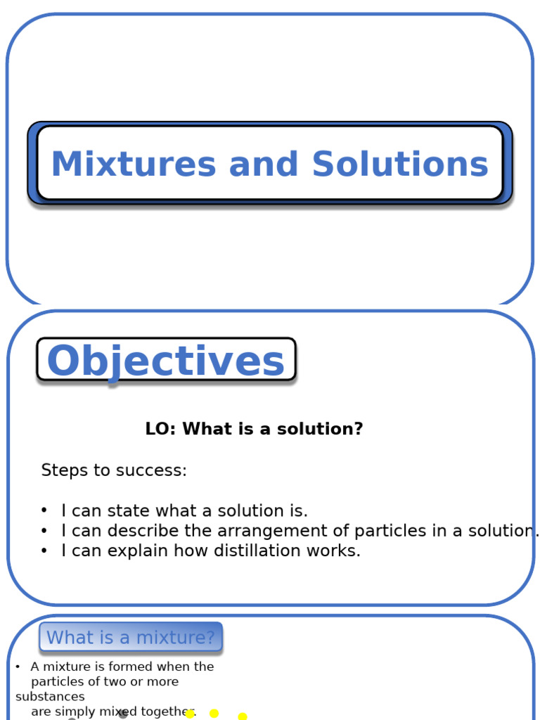 TPT Separating Mixtures | PDF | Filtration | Mixture