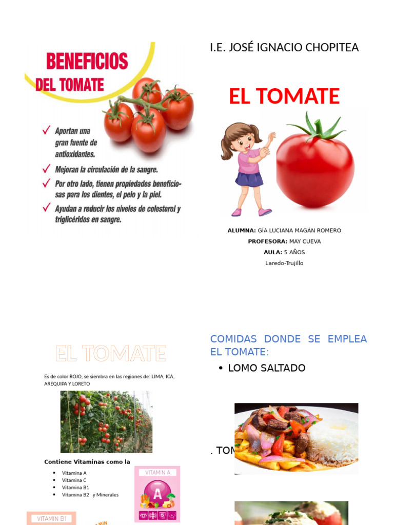 Diptico Tomate | PDF