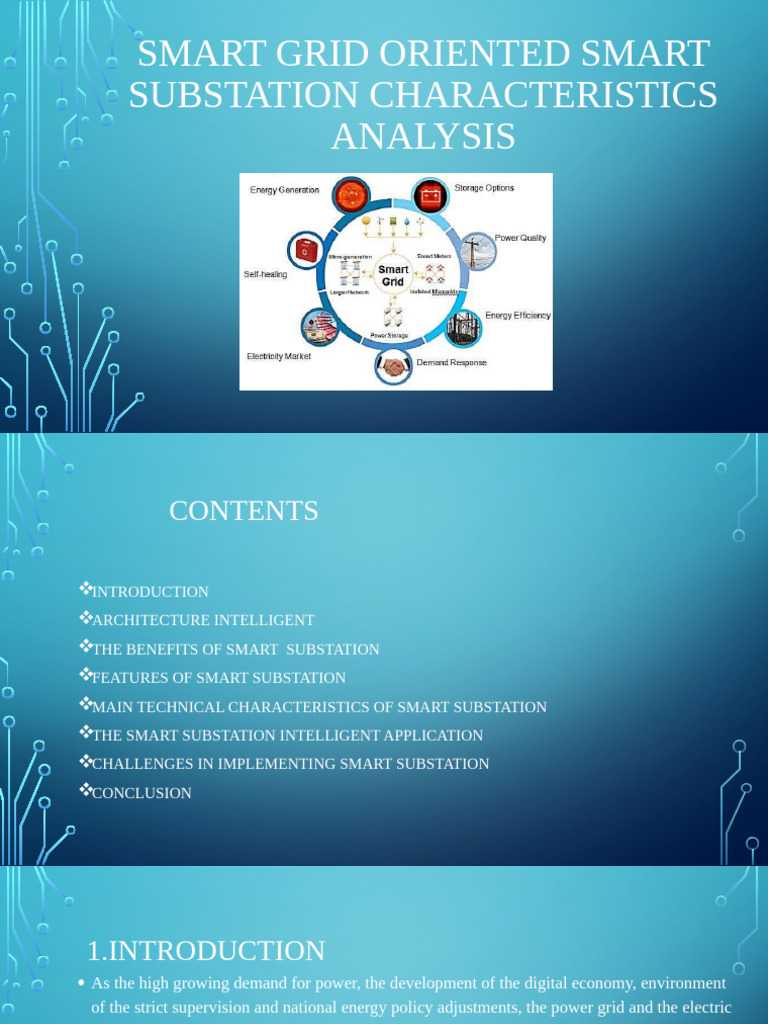Smart Substation PPT | PDF | Smart Grid | Electrical Grid