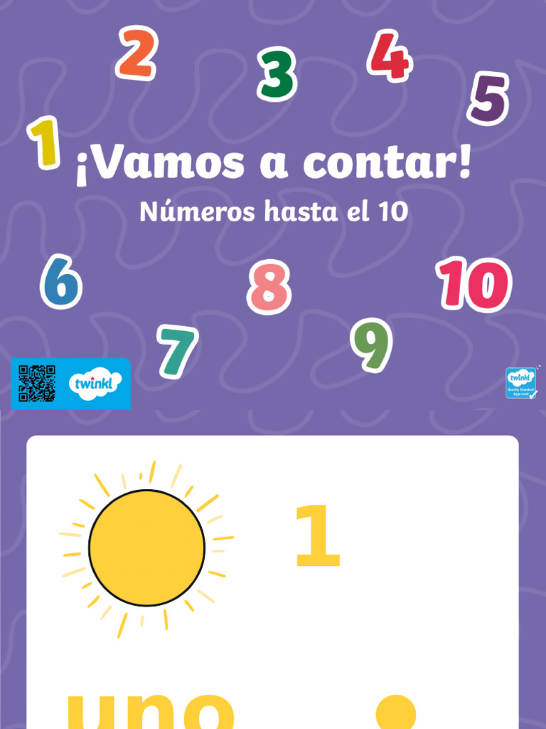 Contando del 1 al 10 para niños | PDF