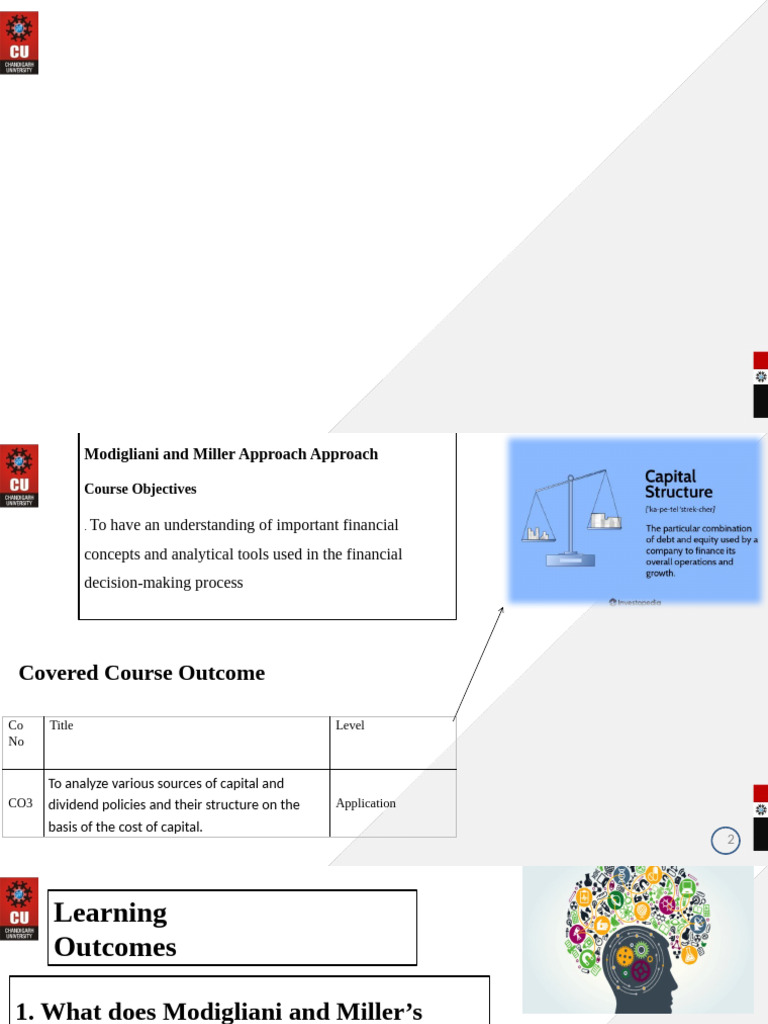 2.1.5_M-M_Approach_and_Misc_-_Copy[1] | PDF | Capital Structure | Cost ...