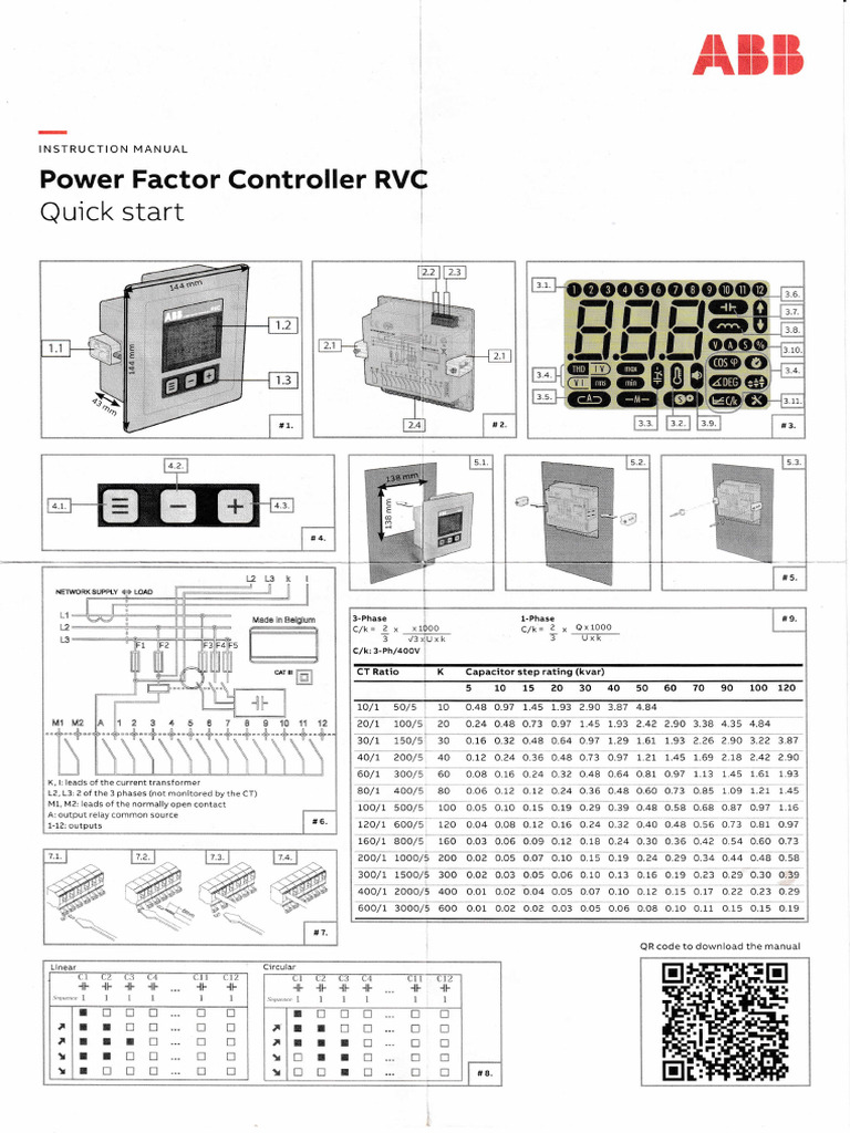 Manual Controlador Fator de Potência - Abb | PDF | Electrical ...