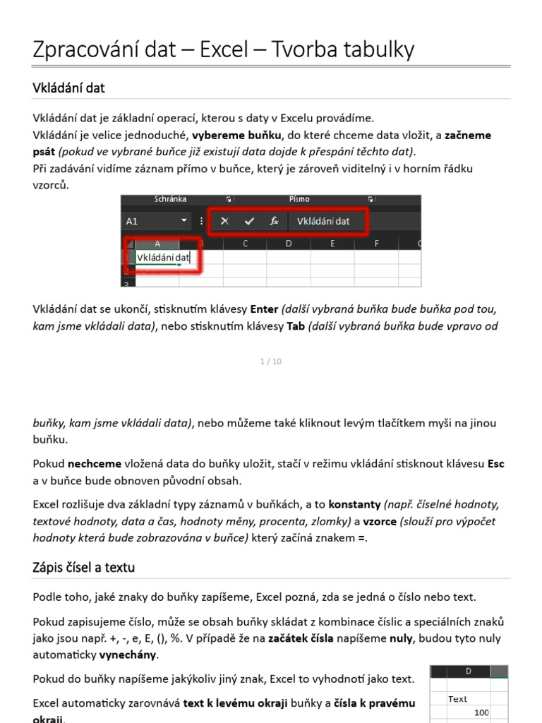 INF8 Zpracování Dat - Excel 3 | PDF