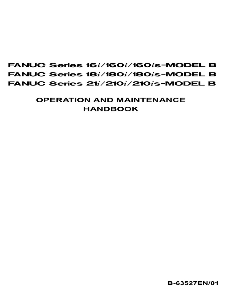 Fanuc Series 16i 18i 21i 160i 180i 210i Operation and Maintenance Handbook | PDF | Parameter ...