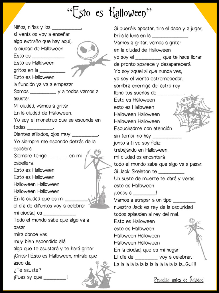 ACTIVIDADES ESTO ES HALLOWEEN | PDF | Víspera de Todos los Santos