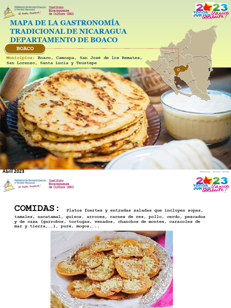 Gastronomía Típica de Boaco, Nicaragua | PDF | Maíz | Pasteles