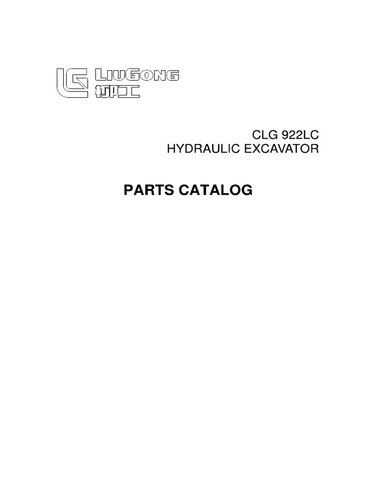 CATÁLOGO LYUGONG CLG 922E | PDF