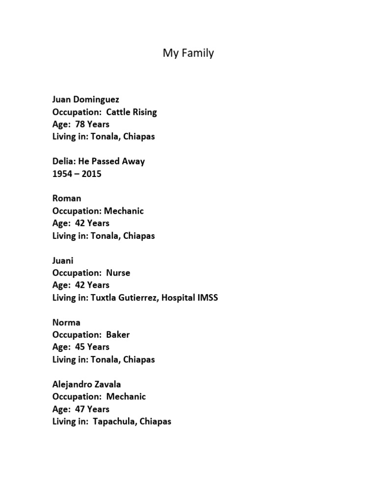 Mi Familia | PDF