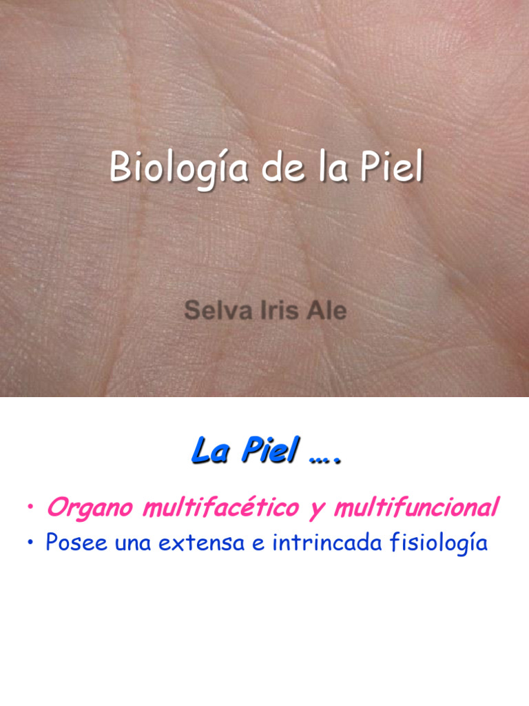Biología de La Piel Generalidades | PDF | Epidermis | Piel