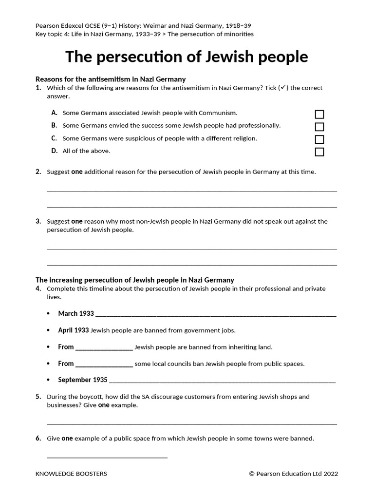 Antisemitism in Nazi Germany: Key Facts | PDF | Nazi Germany | Joseph ...