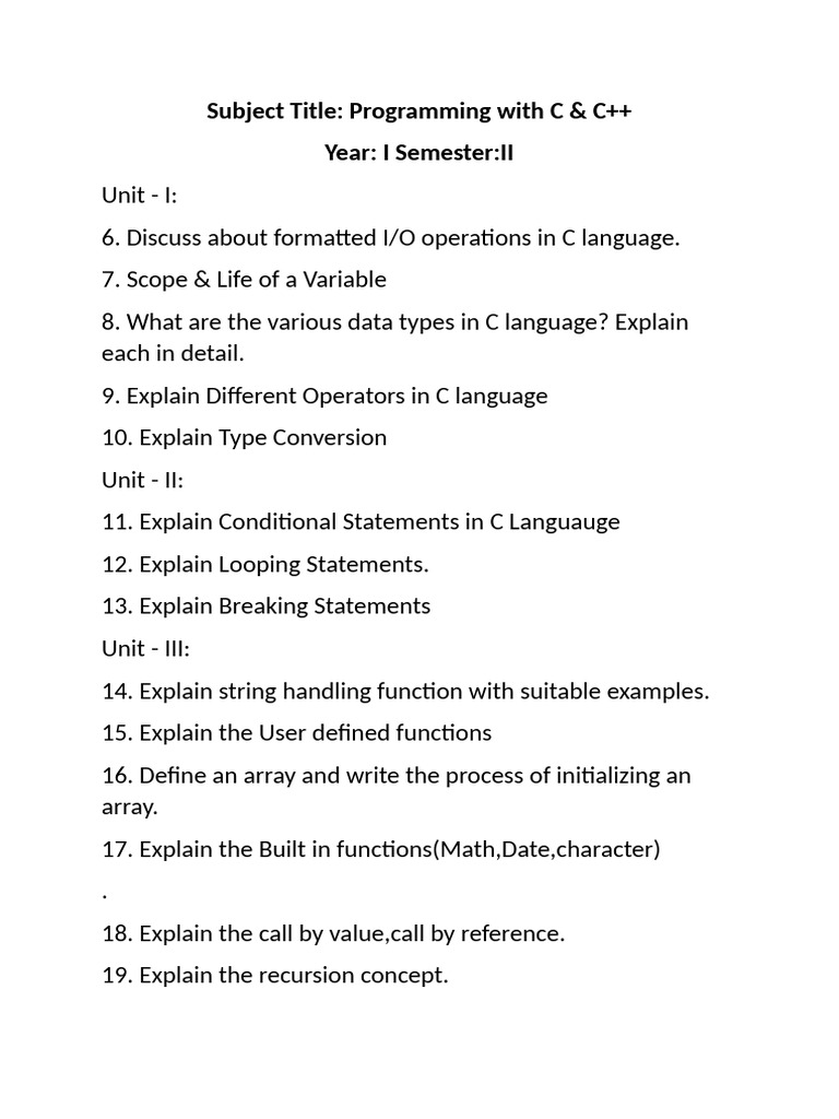 C&C++ Question | PDF