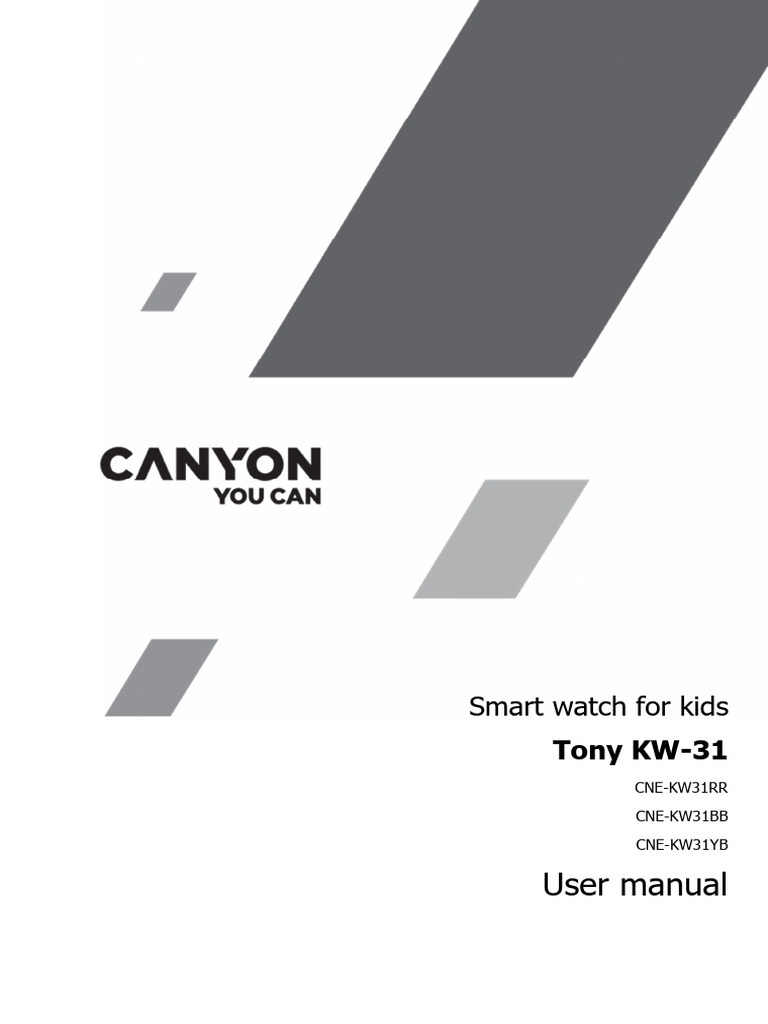 Manual Tony KW 31 v101 en | PDF | Trademark | Smartphone