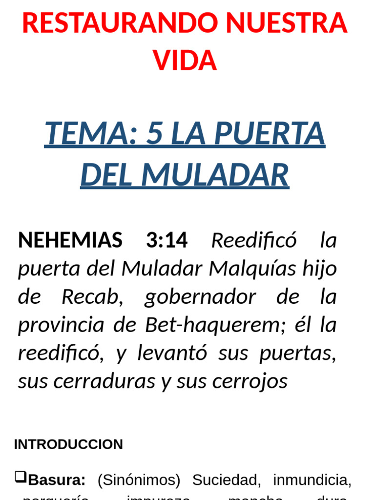 La Puerta Del Muladar | PDF | Pecado | Intercesión
