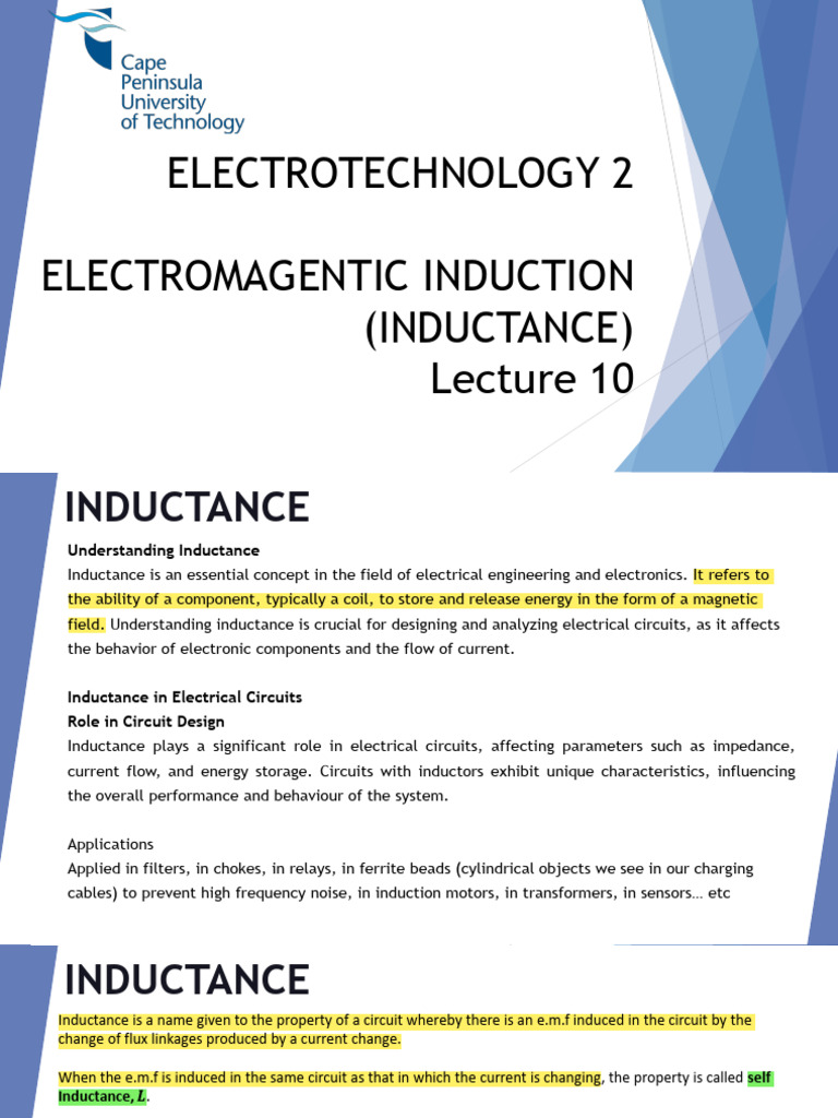 Energy Storage in Inductors Explained | PDF | Inductance | Inductor