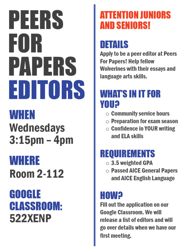 Editors PFP Flyer PDF | PDF