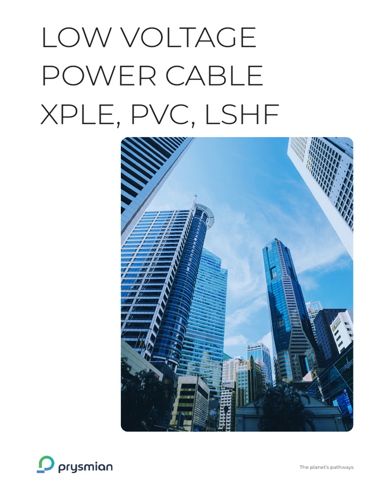 Prysmian LV Power Cable | PDF | Electrical Wiring | Insulator (Electricity)