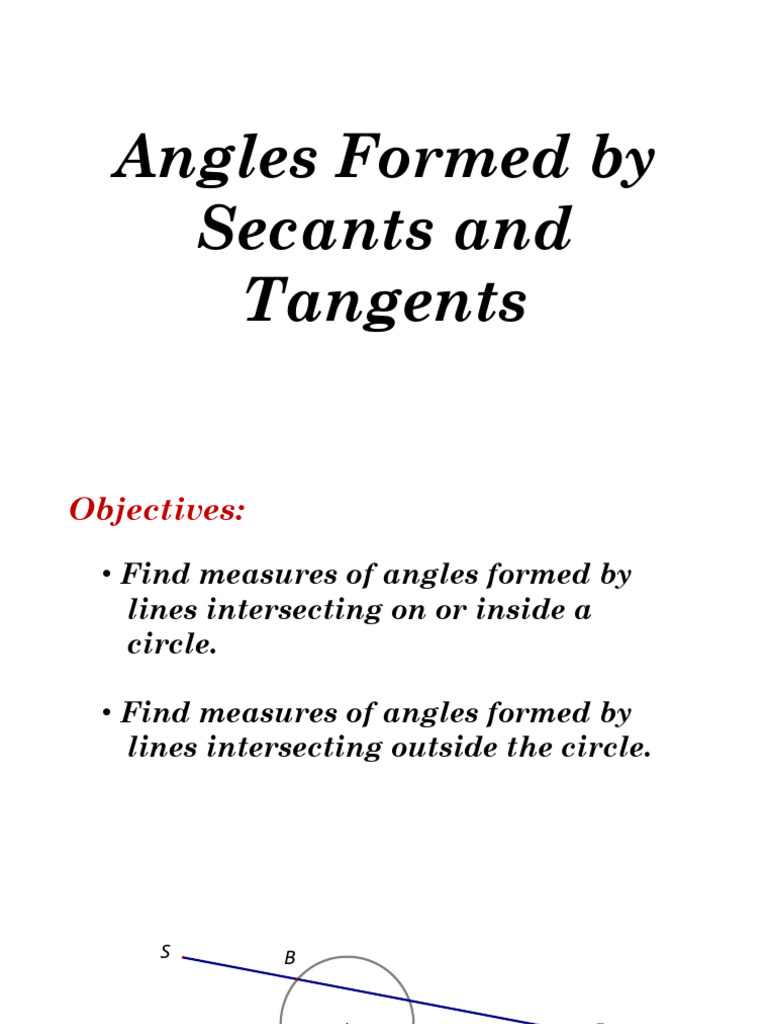 Lesson-21-Secants-Tangents-and-Angle-Measures | PDF | Circle ...