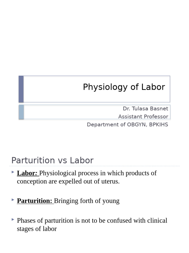 5. Physiology of Labor | PDF | Childbirth | Adrenocorticotropic Hormone