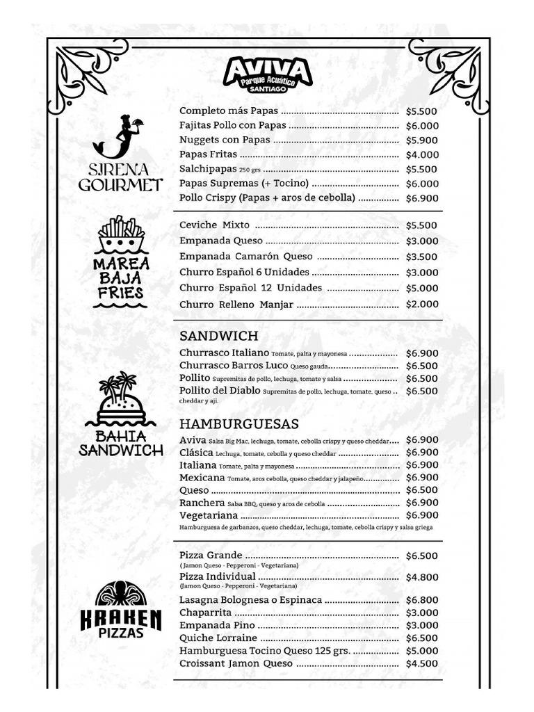 Menu Aviva Update 1 | PDF