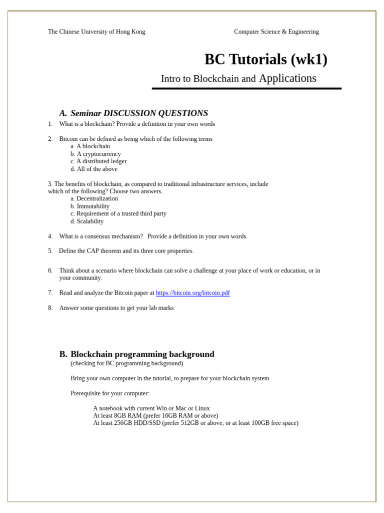 CSCI2730 BC Tut1 Q V1e | PDF