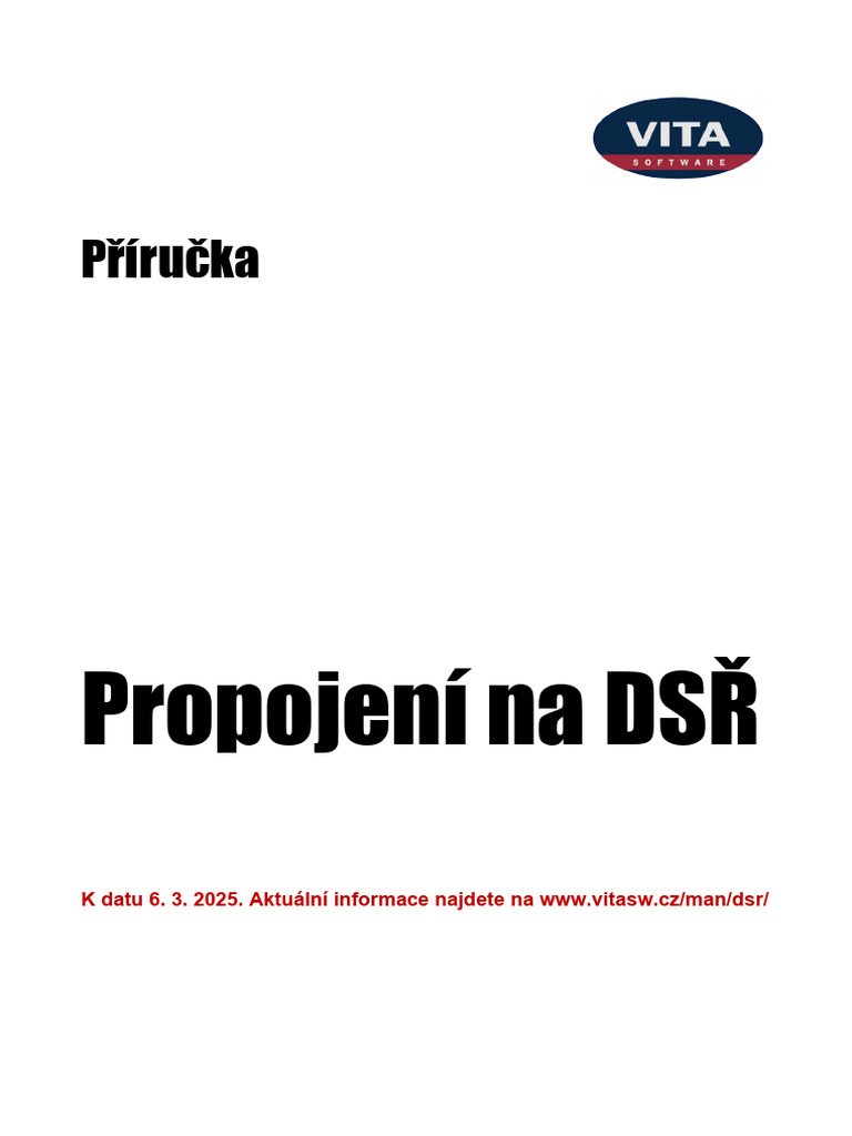 Vazba DSR Prirucka Nastaveni 20250306 | PDF