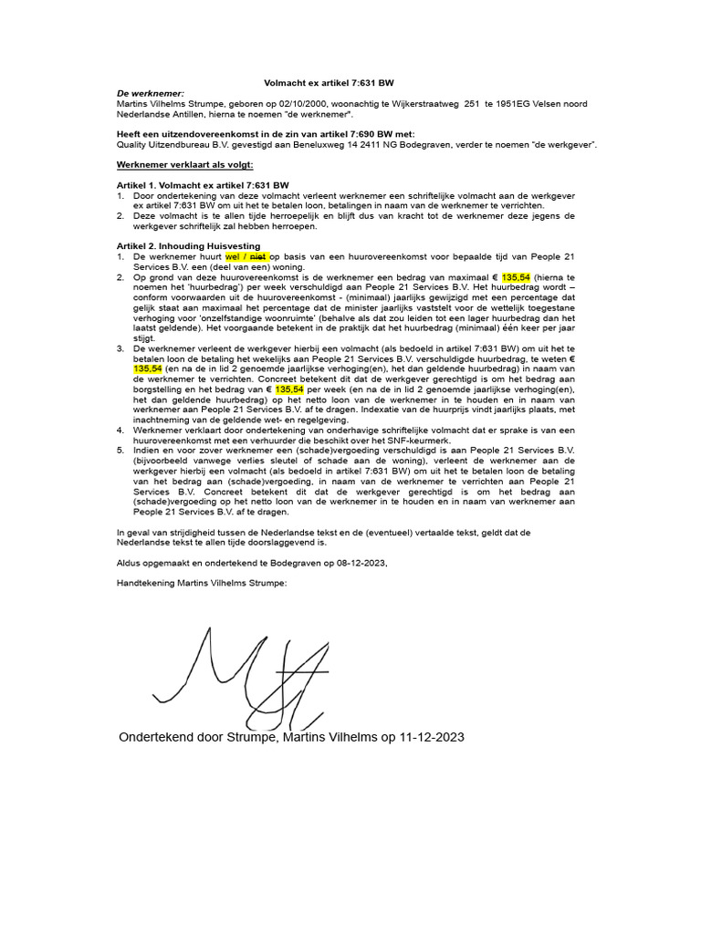 Huurovereenkomst Lets | PDF