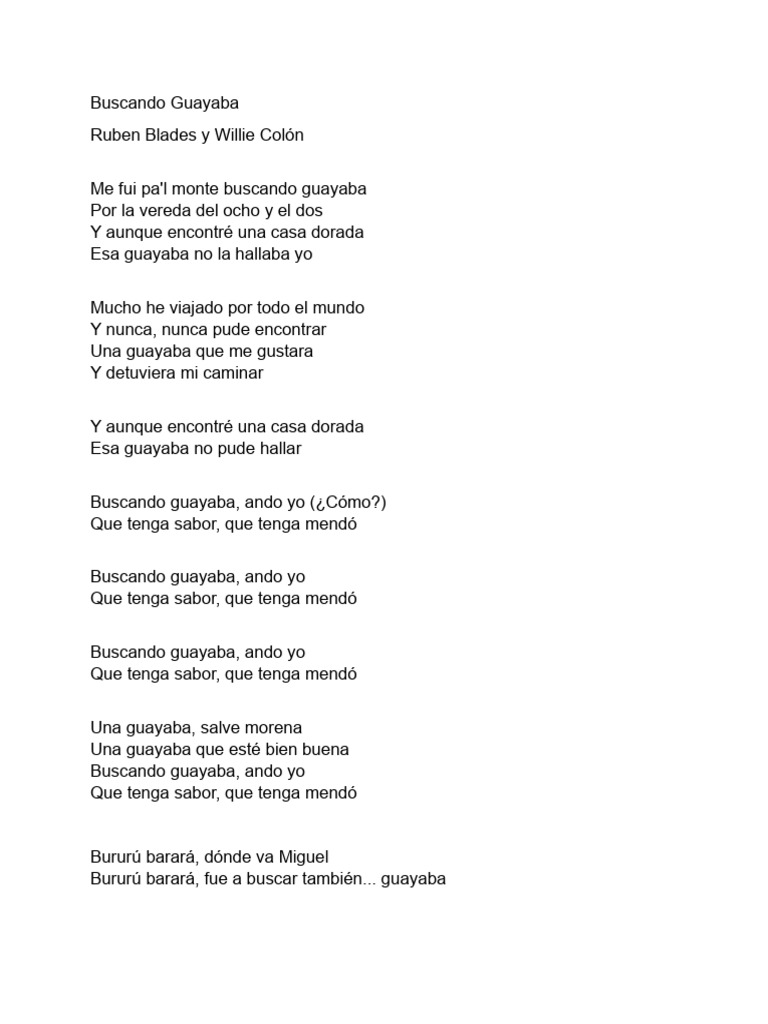 Buscando Guayaba | PDF