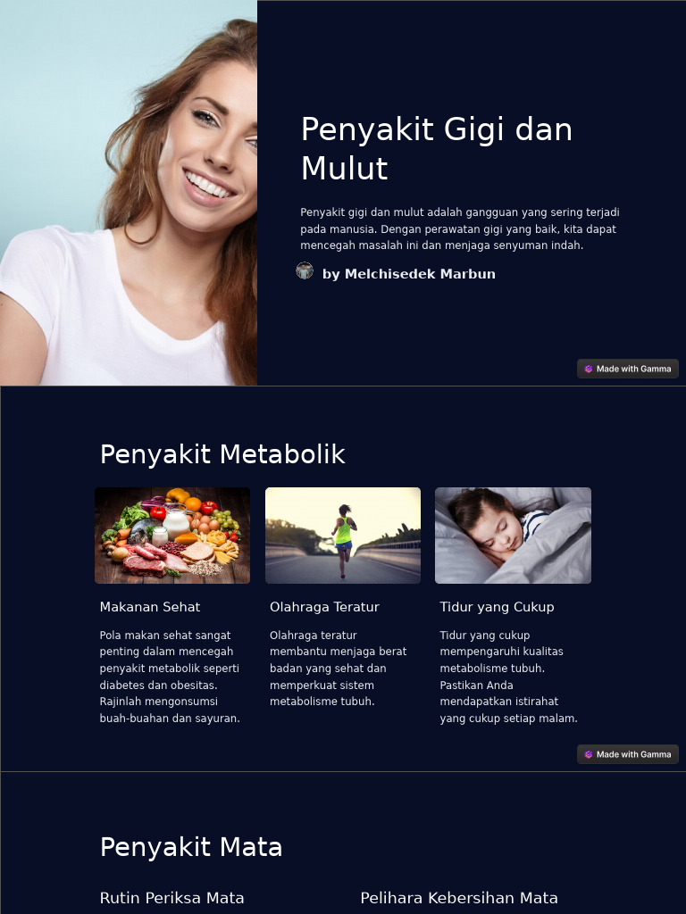 Penyakit Gigi Dan Mulut | PDF