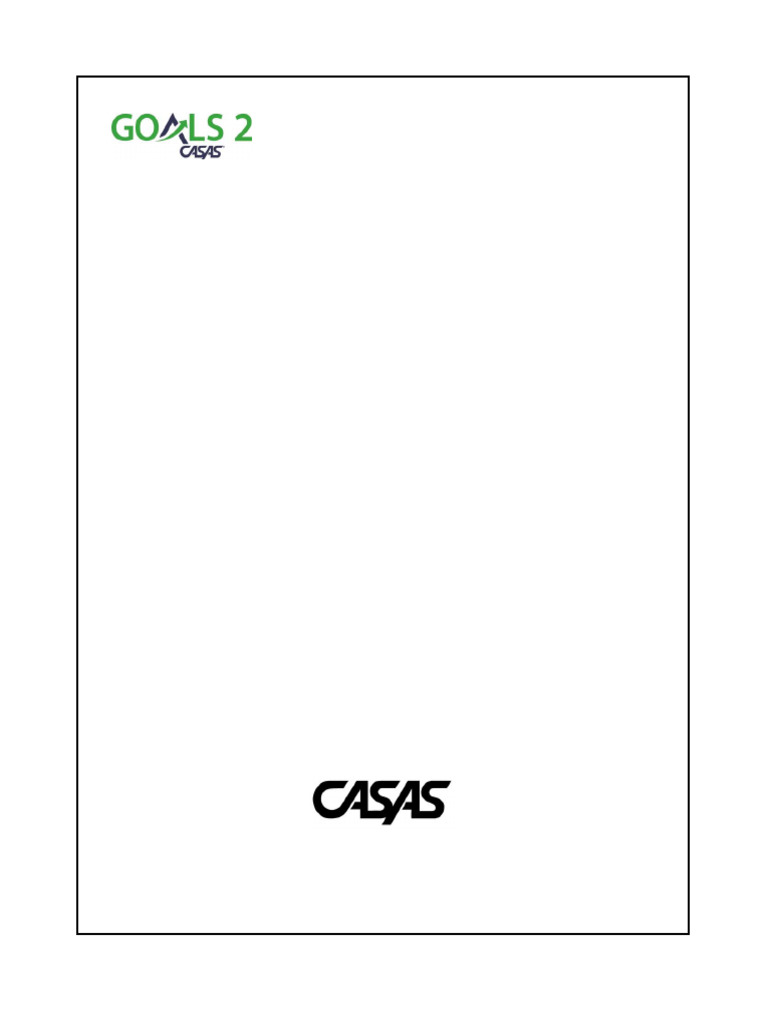 CASAS Math Goals 2 Sample Test Items | PDF | Mathematics