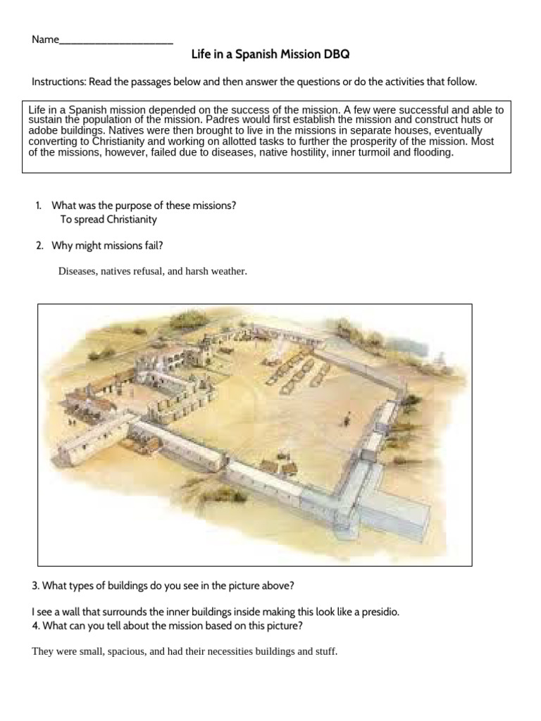 Daily Life in Spanish Missions | PDF | Christian Mission
