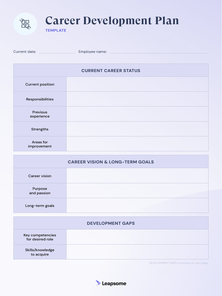 Leapsome Career Development Plan | PDF | Goal | Cognition
