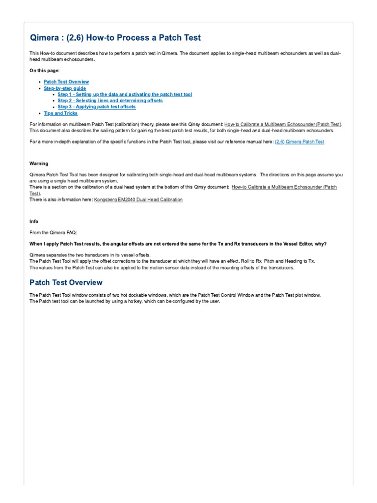 Qimera - Patch Test | PDF