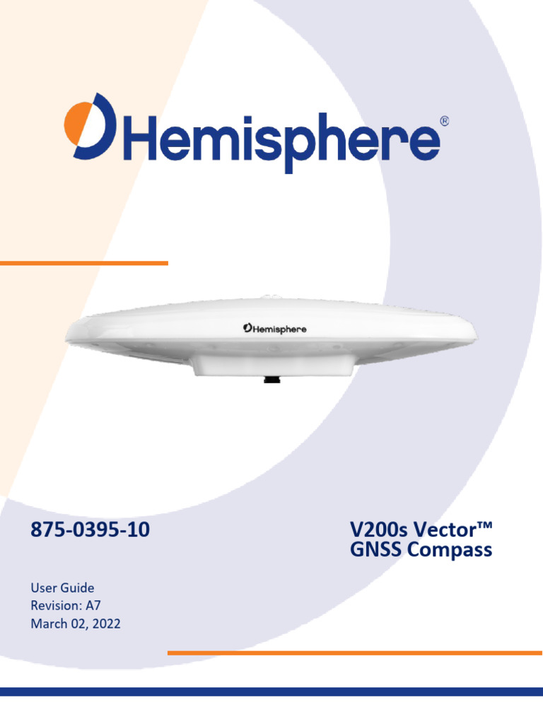 875 0395 10 - A7 v200s Vector Gnss Compass User Guide1 | PDF | Radio ...