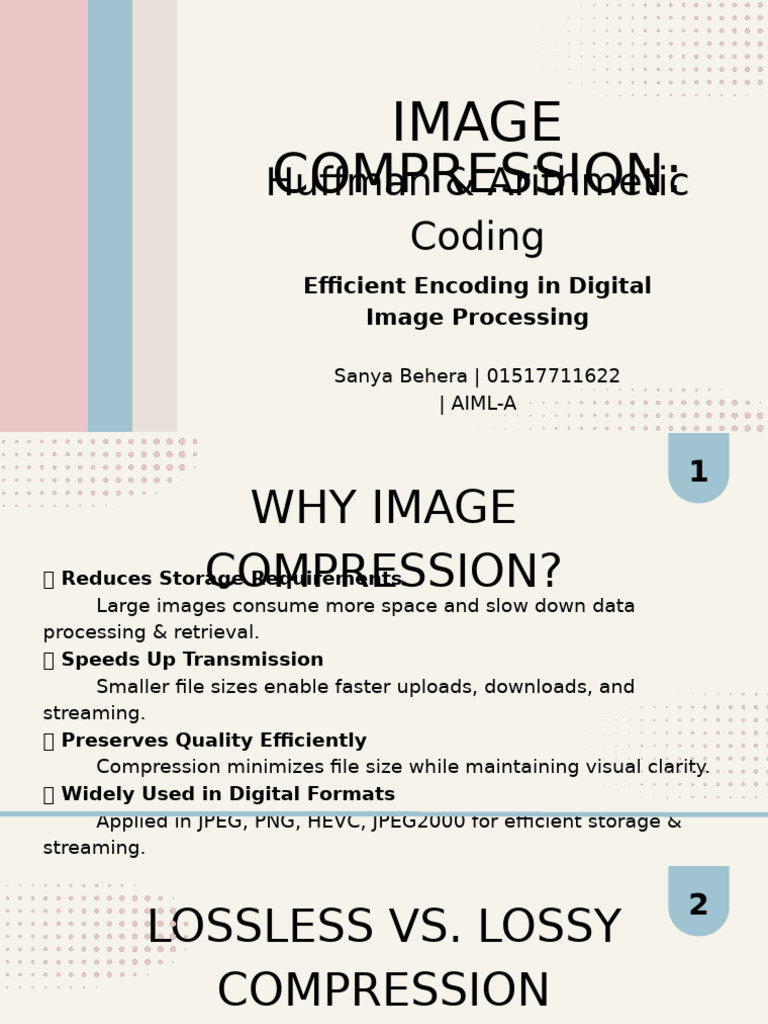 DIP Huffman & Arithmetic Coding | PDF | Data Compression | Computer Data