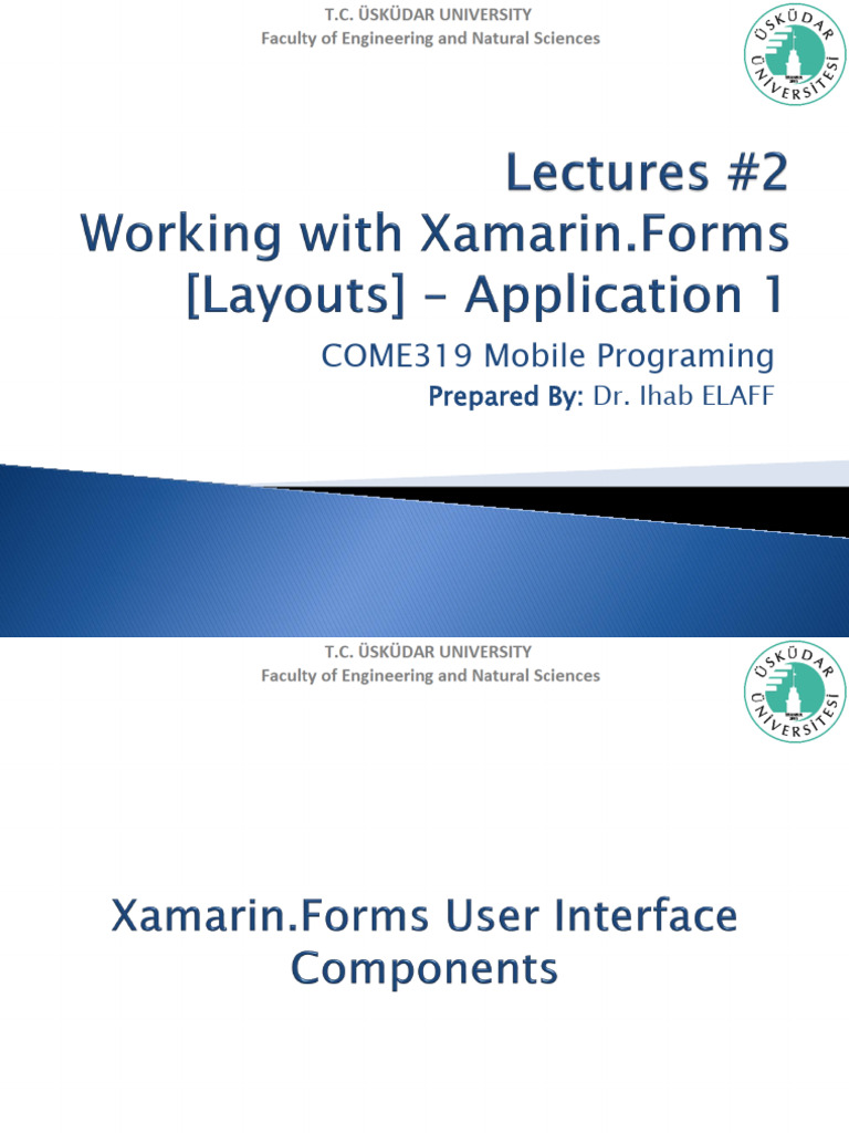 Mobile Programming with Xamarin Guide | PDF