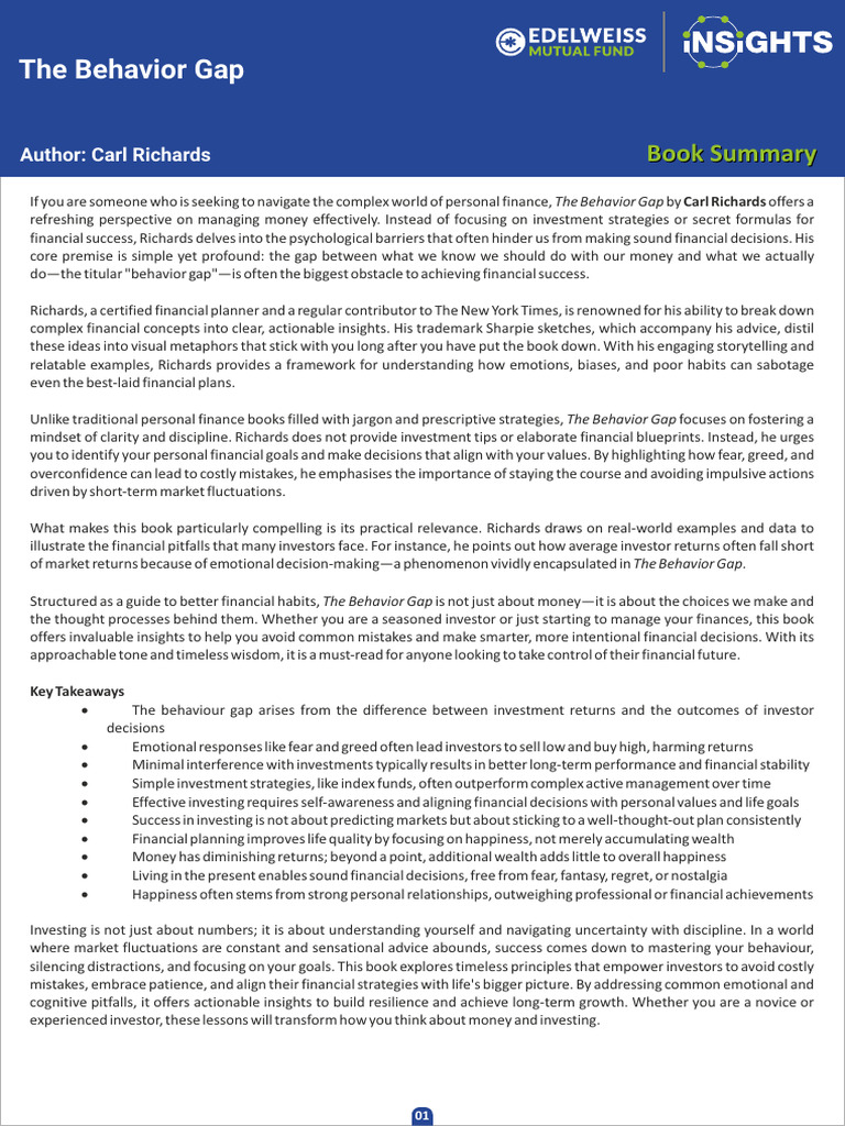 Understanding The Behavior Gap | PDF | Disciplines | Investing