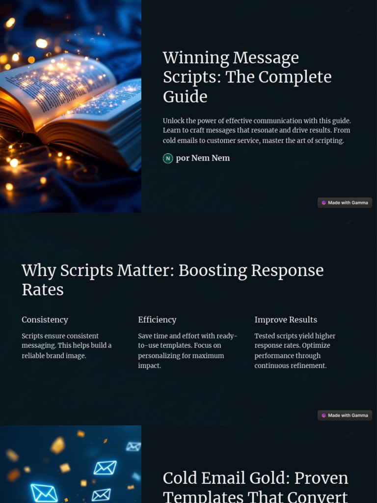 Winning Message Scripts - The Complete Guide | PDF | Cognition ...