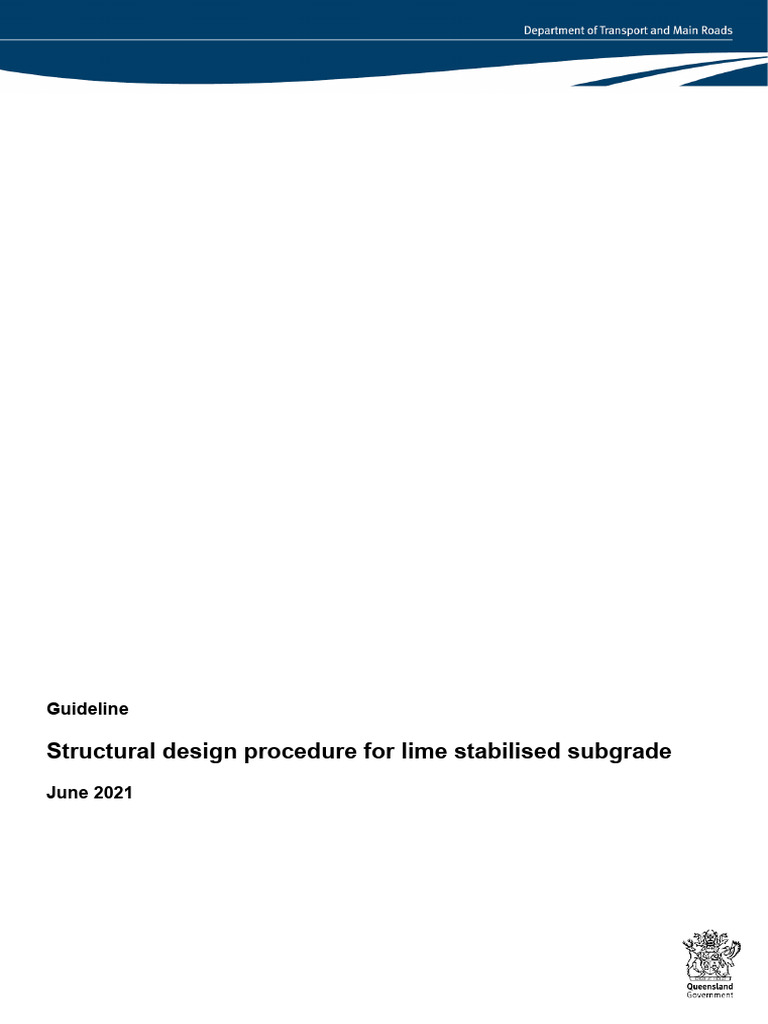 Guideline Structural Design Procedure of Pavements On Lime Stabilised ...
