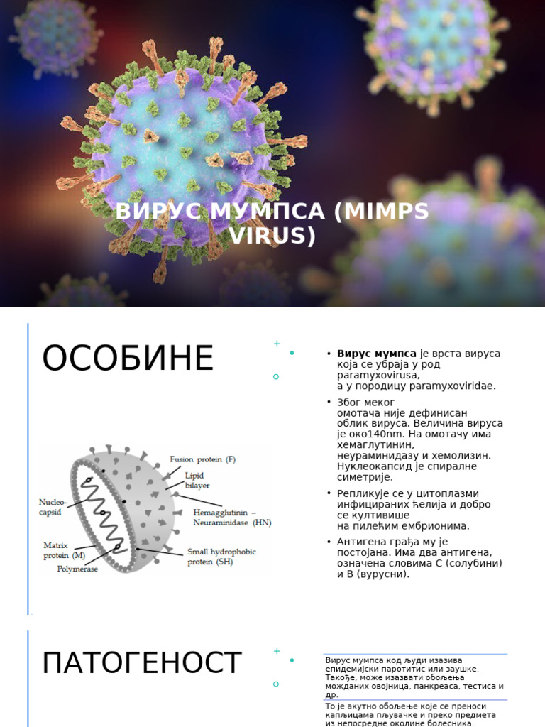 Virus Mumpsa, Virus Morbila | PDF