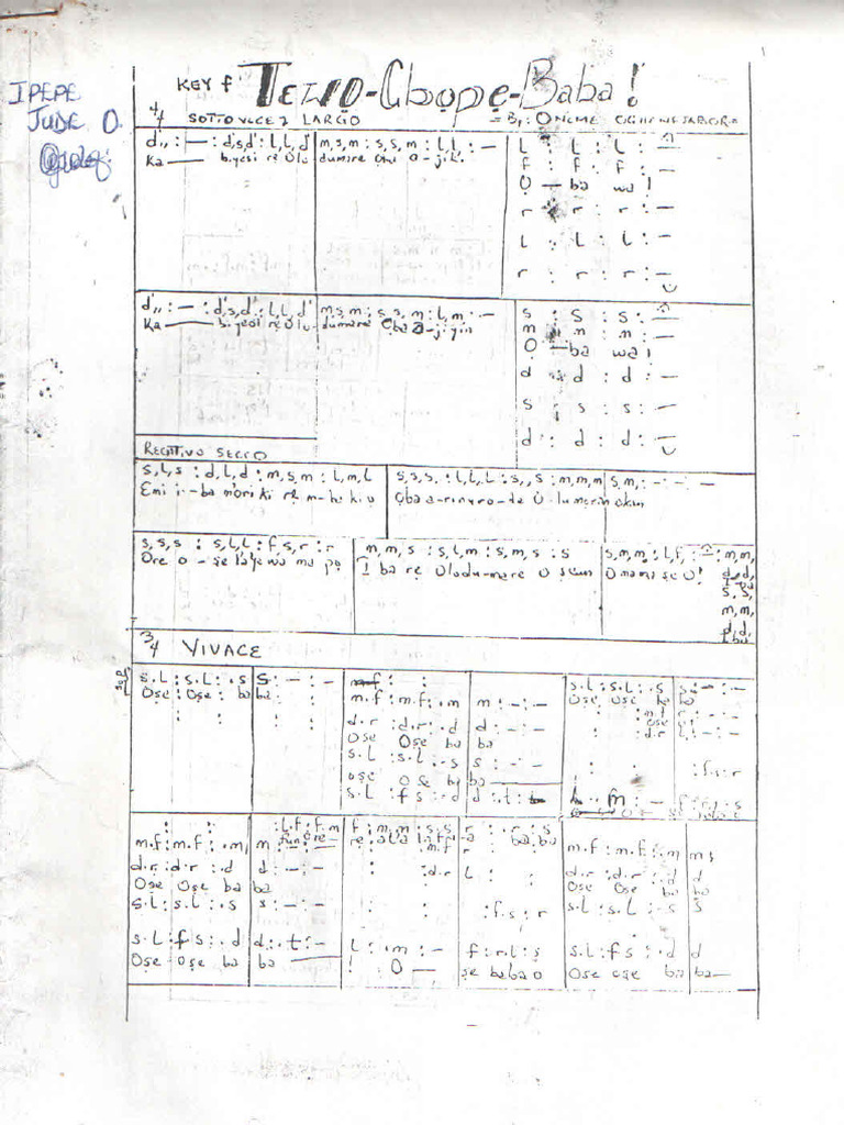 Tewo Gbope Baba and Shine Ubangiji | PDF