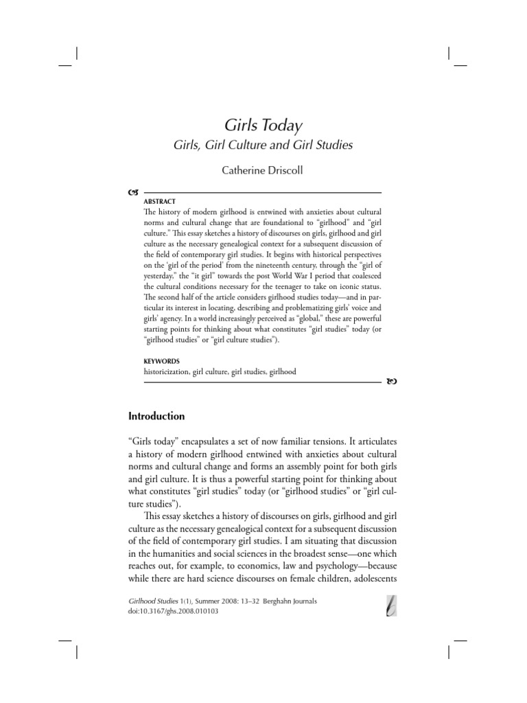 Understanding Girl Culture Today | PDF | Feminism | Gender Studies