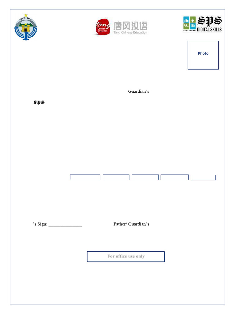 Student's Registration Form | PDF