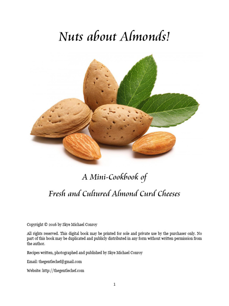 Almond Milk Curd Cheeses | PDF | Cheese | Tofu