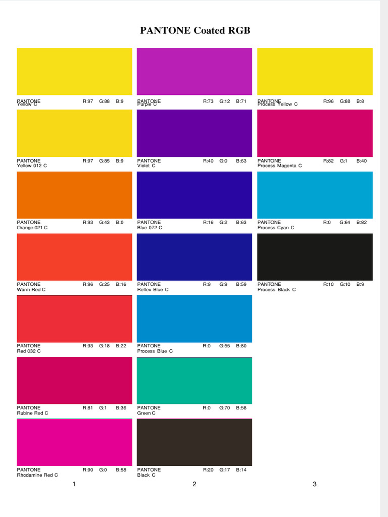 Dokumen.tips Pantone Coated Rgb | PDF | Magenta | Yellow