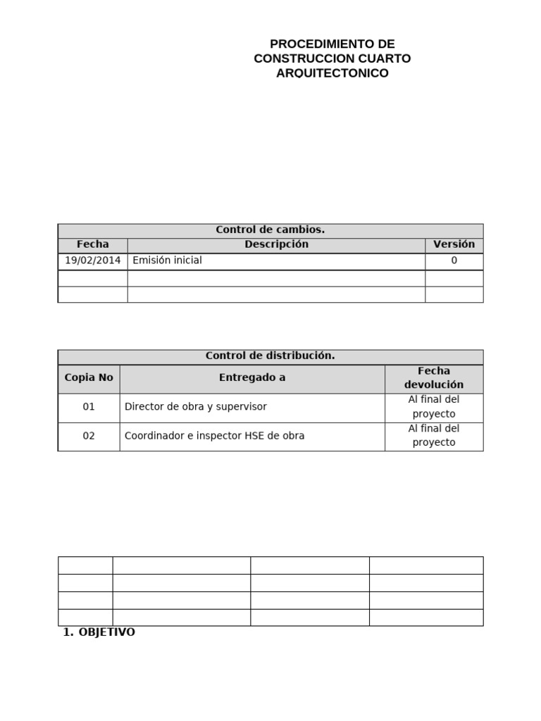 Procedimiento de Construcción Cuarto Arquitectónico | PDF | Albañilería