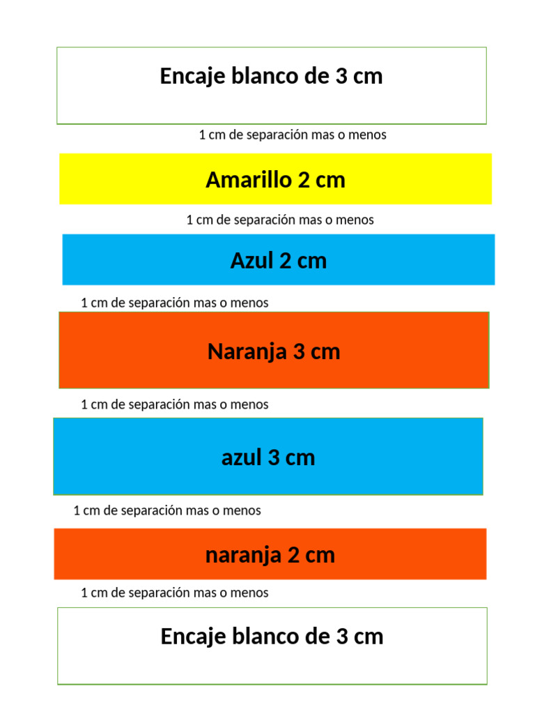 Listones de 2 Cm Encaje Alrededor Del Adorno | PDF