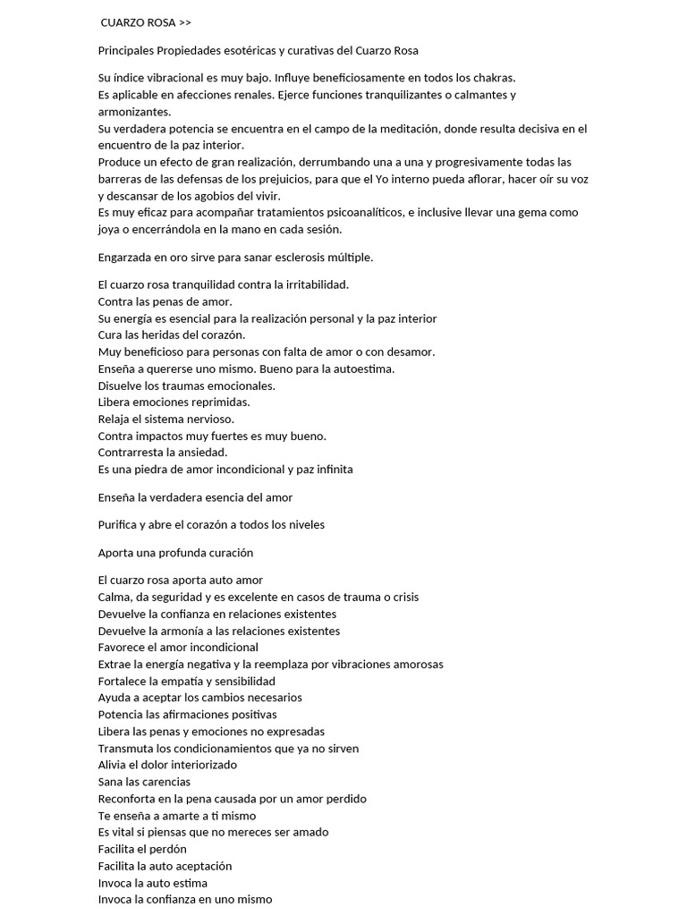 Cuarzo Rosa | PDF | Amor | Corazón