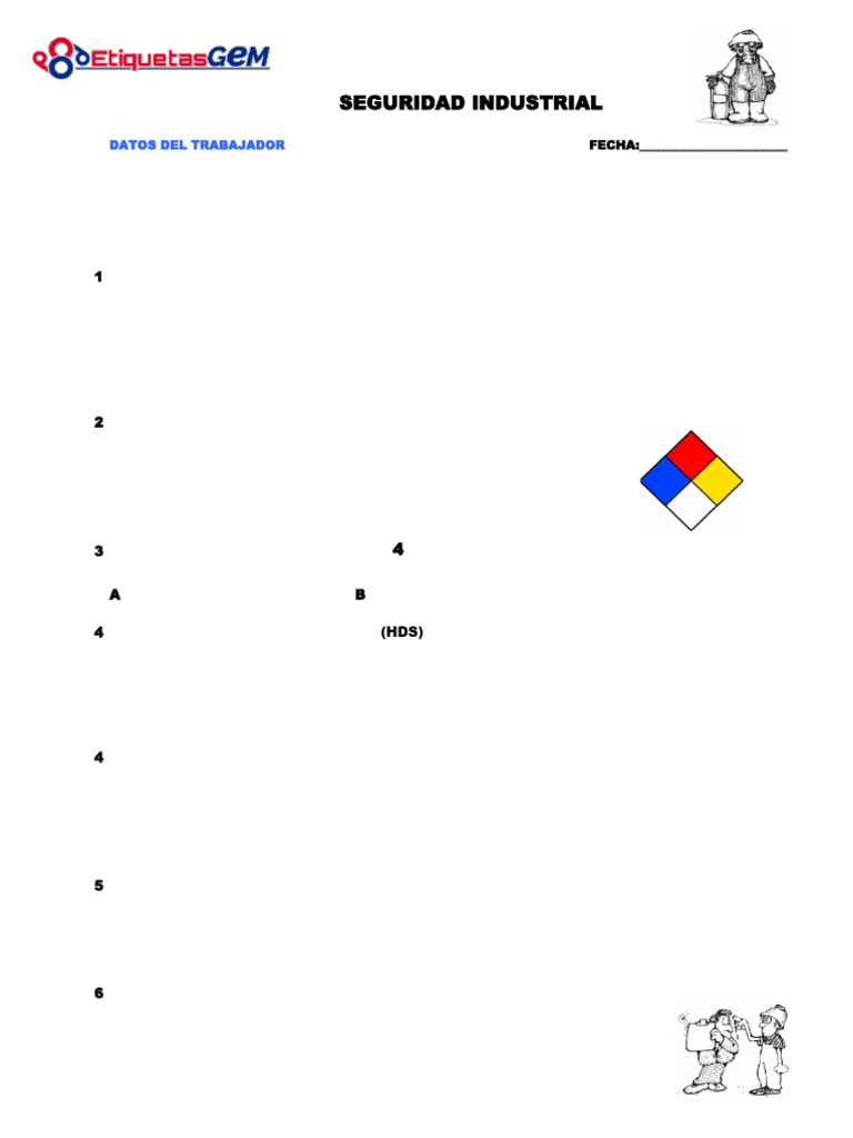 Exam Seg Quimicos Norm 005 Stps | PDF | Seguridad y salud ocupacional